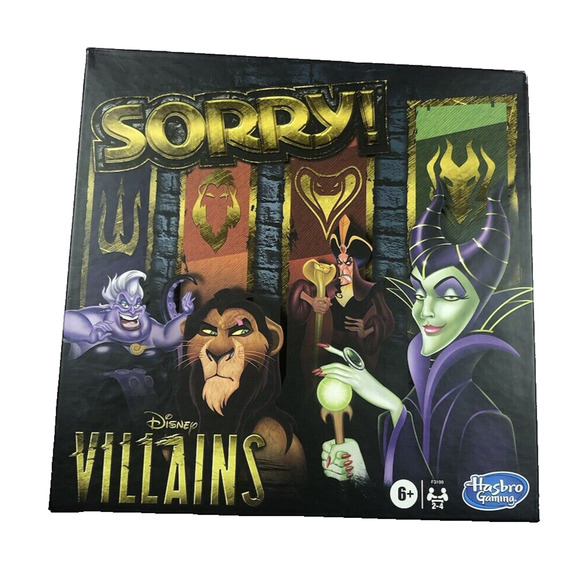 Hasbro | Games | Hasbro Gaming Sorry Board Game Disney Villains Ed 22 ...